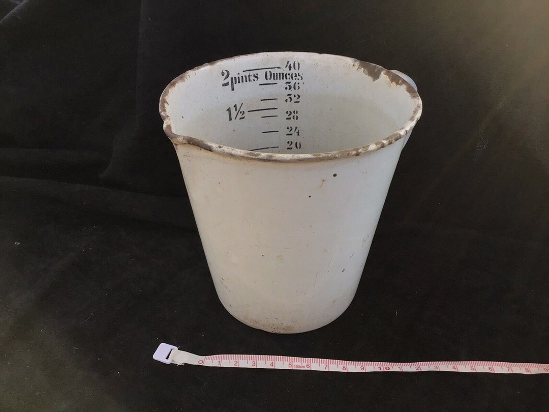 Vintage Ww1 Enamel Measuring Jug Found in Ypres Market. - Etsy UK
