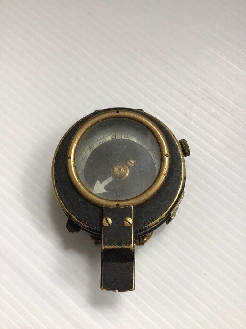 Vintage WW1 1918 British Officers Verniers VIII Compass in 1918 Leather Case - Etsy