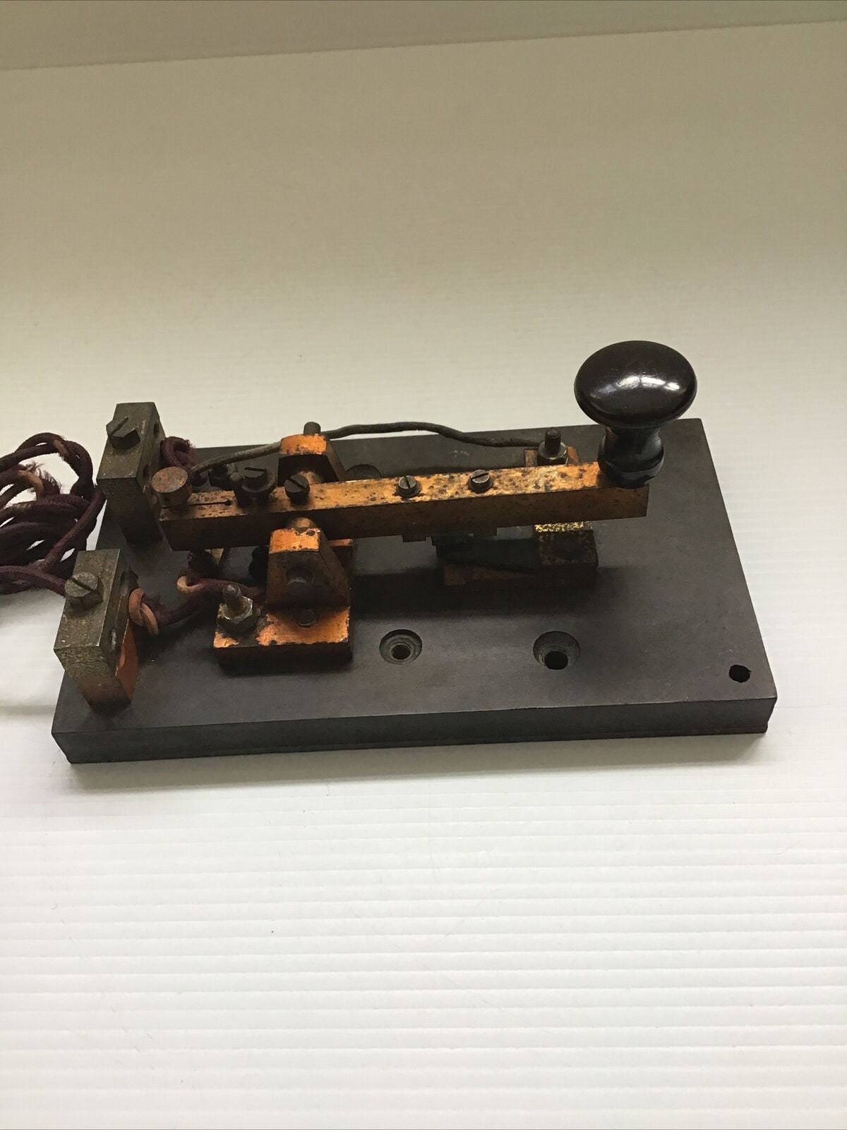 Vintage WW2 Metal and Brass Morse Code Key/tapper With Wired Jack - Etsy