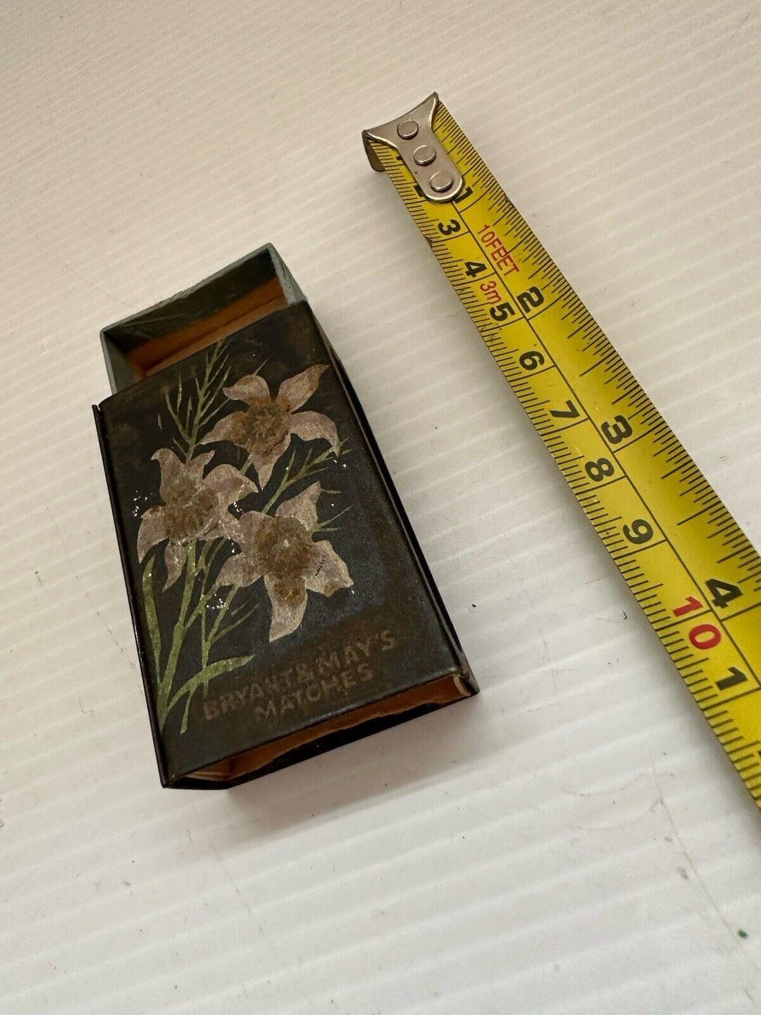 Pre-loved Bryant & Mays Matches Floral Matchbox Holder - Etsy