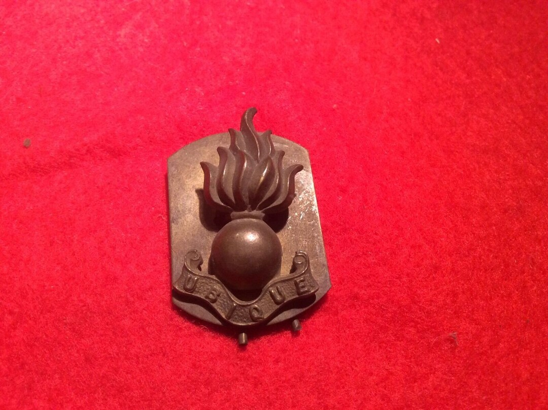 Metal Military Cap Badge With Ubique on It - Etsy