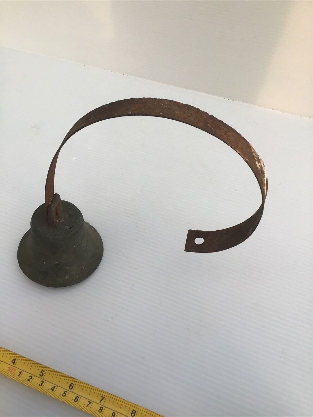 Vintage Brass Door/shop Keepers Bell With Metal Hanging Arm. - Etsy