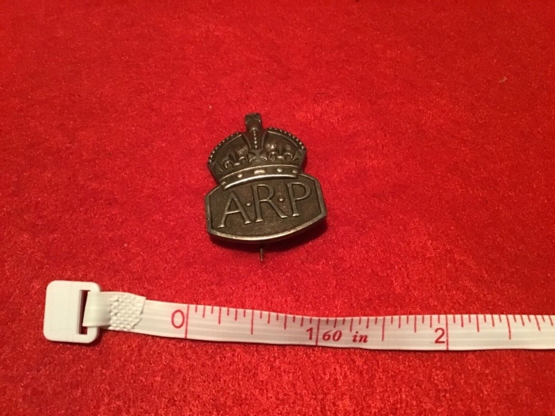 Vintage Ww2 Arp Silver Hallmarked Badge - Etsy