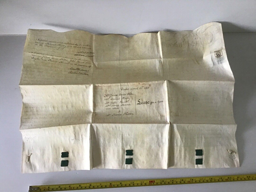 Antique King George 1818 Era Lease Indenture Papers for Land/house - Etsy