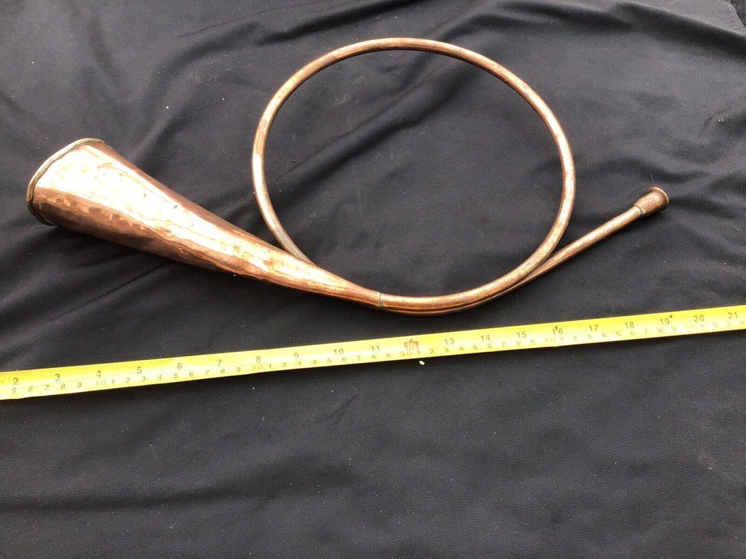Vintage Large Copper & Brass Post Hunting Horn. - Etsy