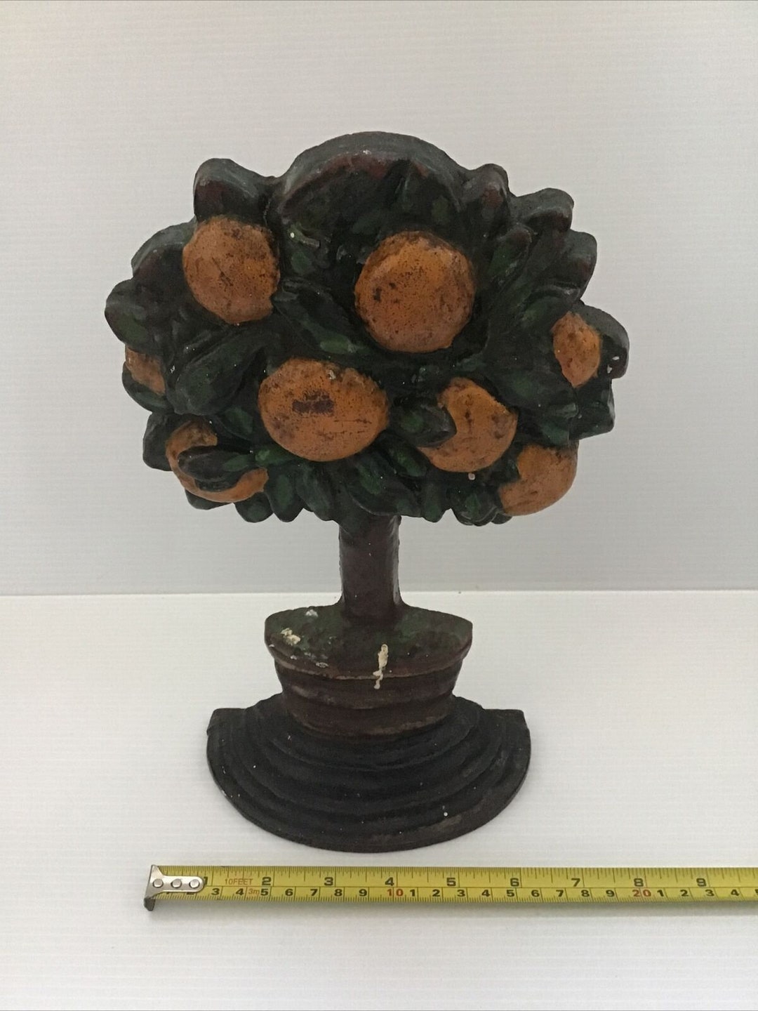 Vintage Solid Heavy Cast Iron Orange Tree Door Stop - Etsy UK