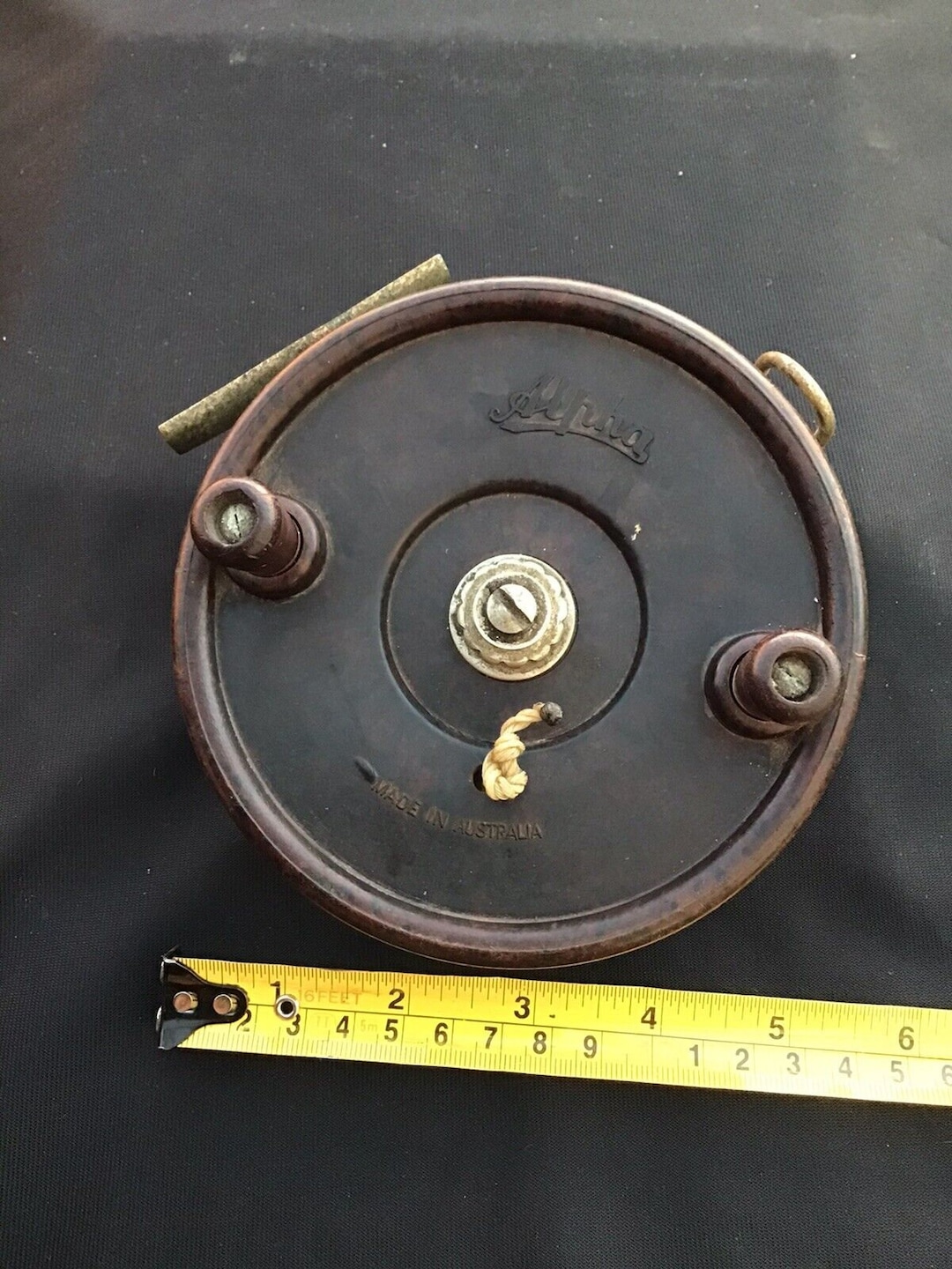 Vintage Brown Bakelite Alpha Fishing Reel Made in Australia - Etsy