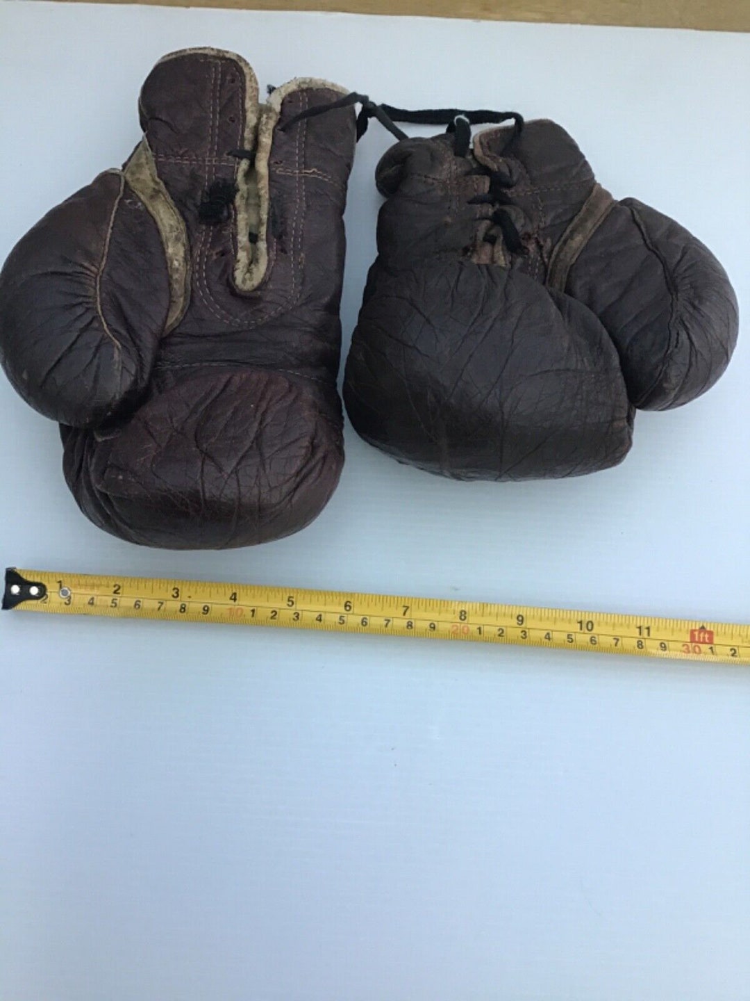 Vintage Leather 8 Oz AAU Boxing Gloves for Display - Etsy