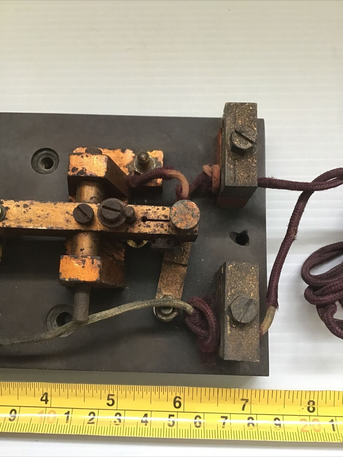 Vintage WW2 Metal and Brass Morse Code Key/tapper With Wired Jack - Etsy