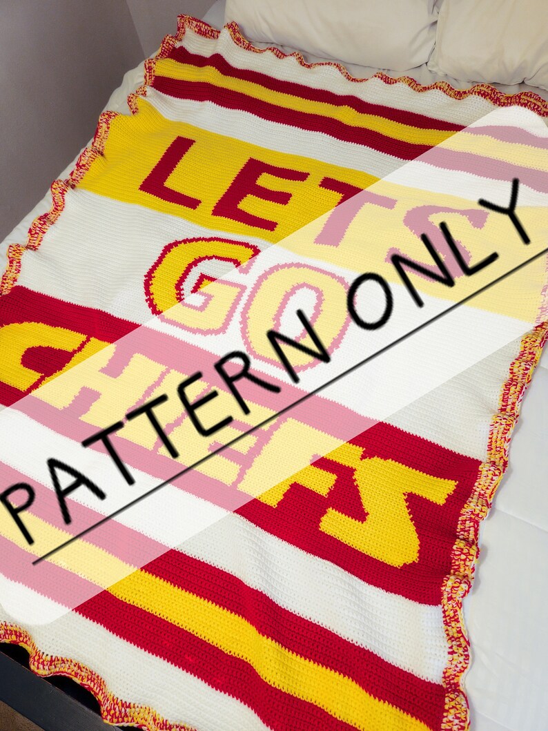 Chiefs Crochet Blanket Pattern | PDF PATTERN - Etsy