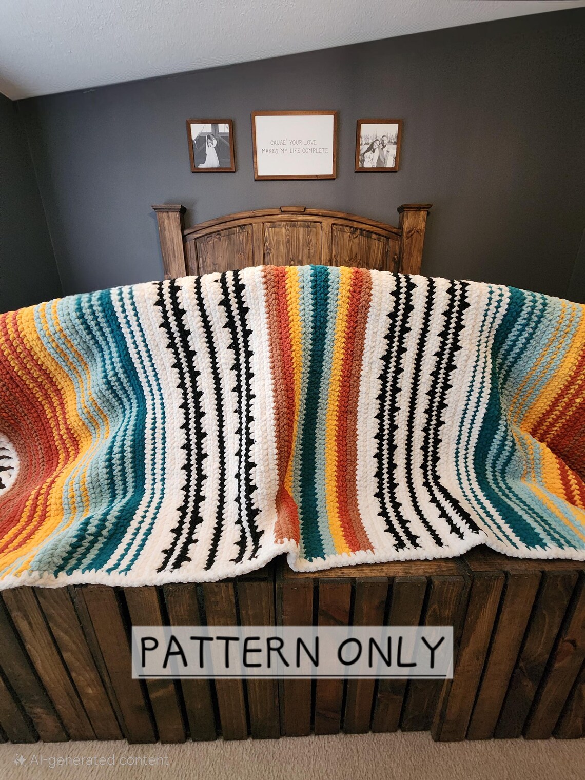 Western Throw Blanket Crochet Pattern | PDF PATTERN - Etsy