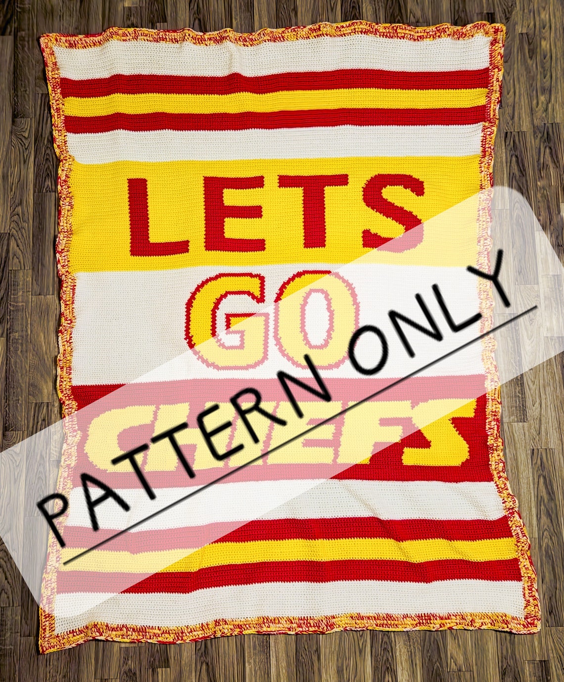 Chiefs Crochet Blanket Pattern PDF PATTERN - Etsy