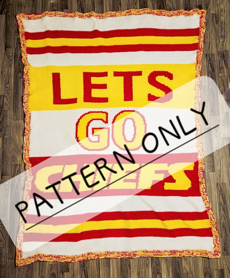 Chiefs Crochet Blanket Pattern | PDF PATTERN - Etsy