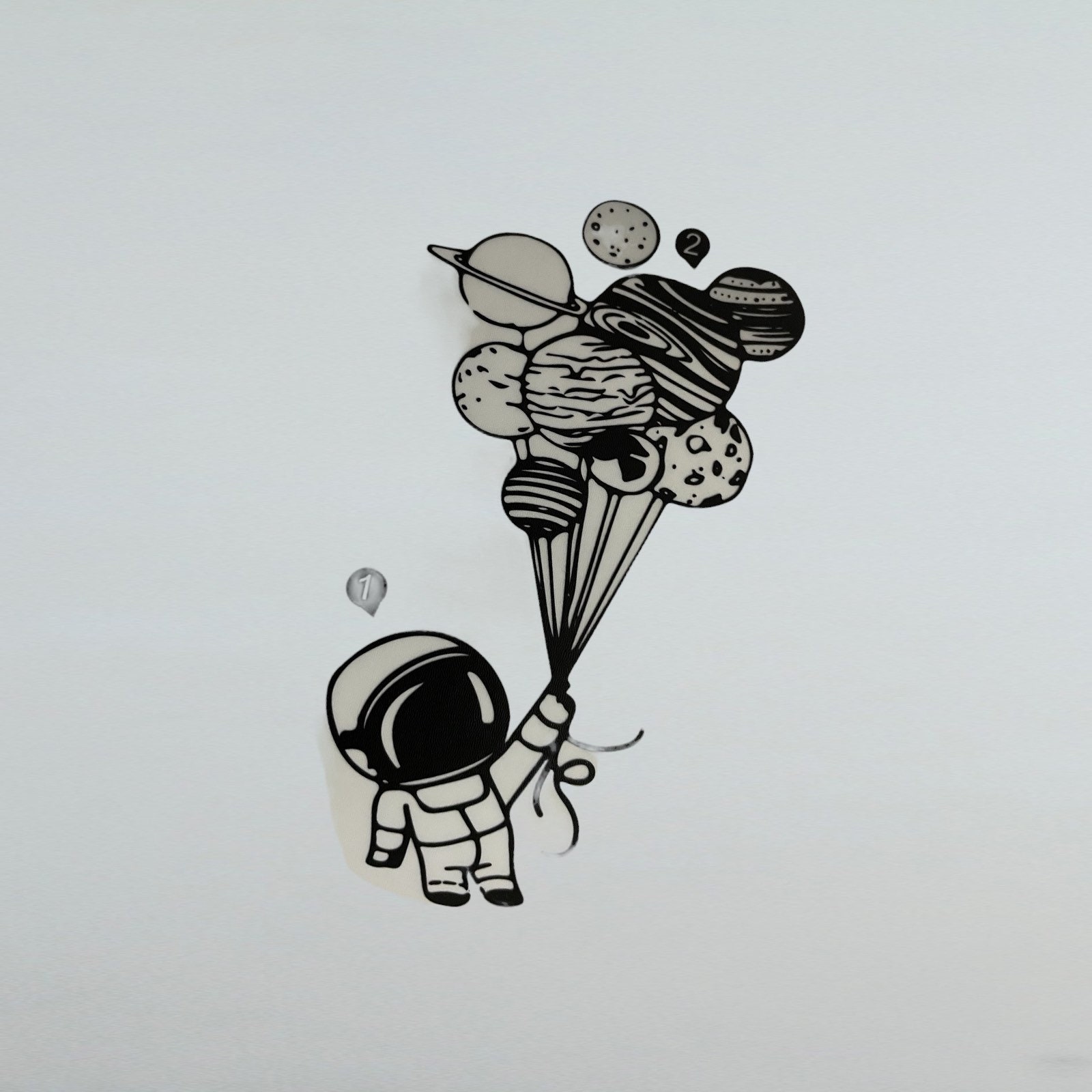 Astronaut Wall Decal - Etsy