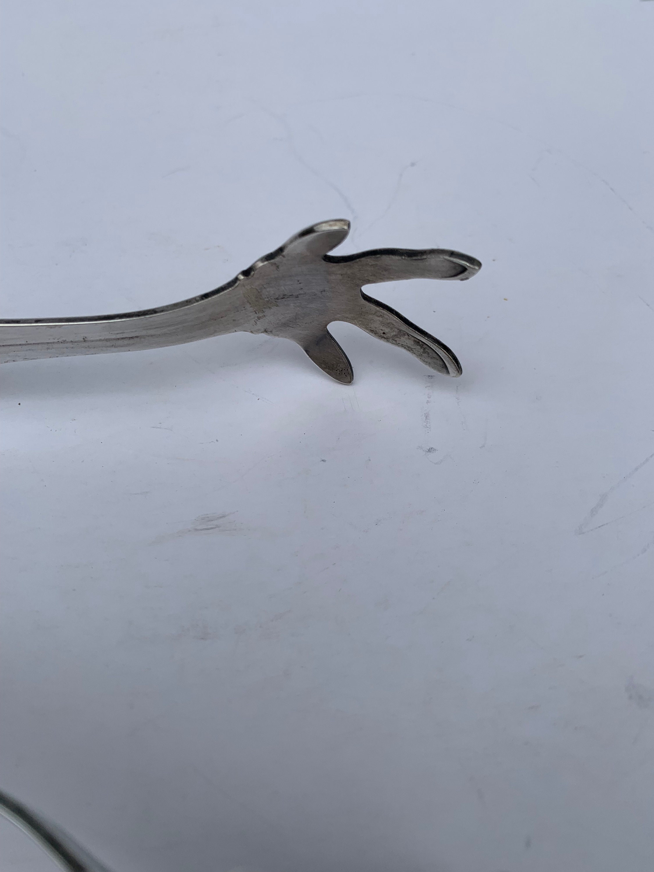 Silver Plated Apollo Claw Ice Tongs - Etsy