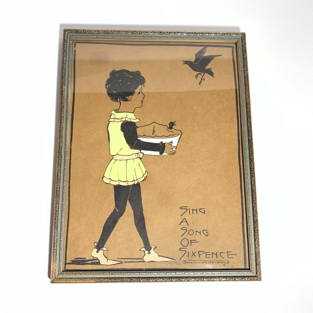 Bess Bruce Cleveland Print: Sing A Song of Sixpence Nursery Rhyme Art ...