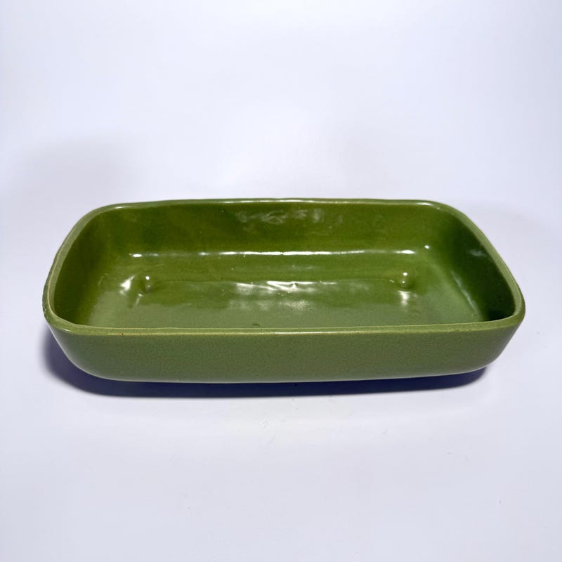 Vintage Chartreuse Planter - Etsy