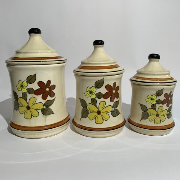 Flower Canister Set - Etsy