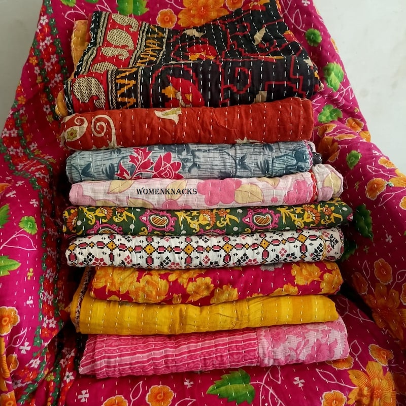 Kantha Fabric by the Yard - Etsy