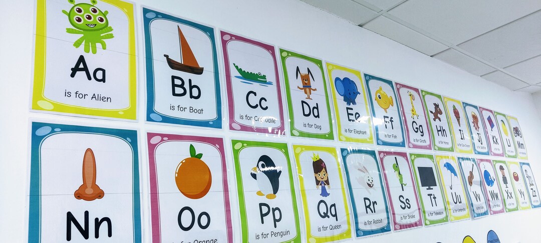ABC Flash Cards and Classroom Decoration - Etsy