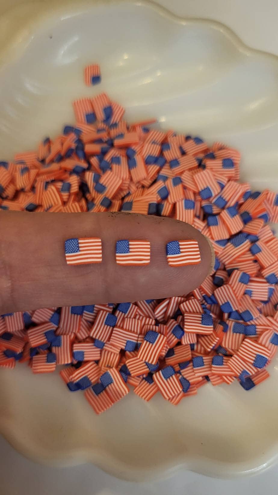 American Flag Polymer Clay Slices - Etsy