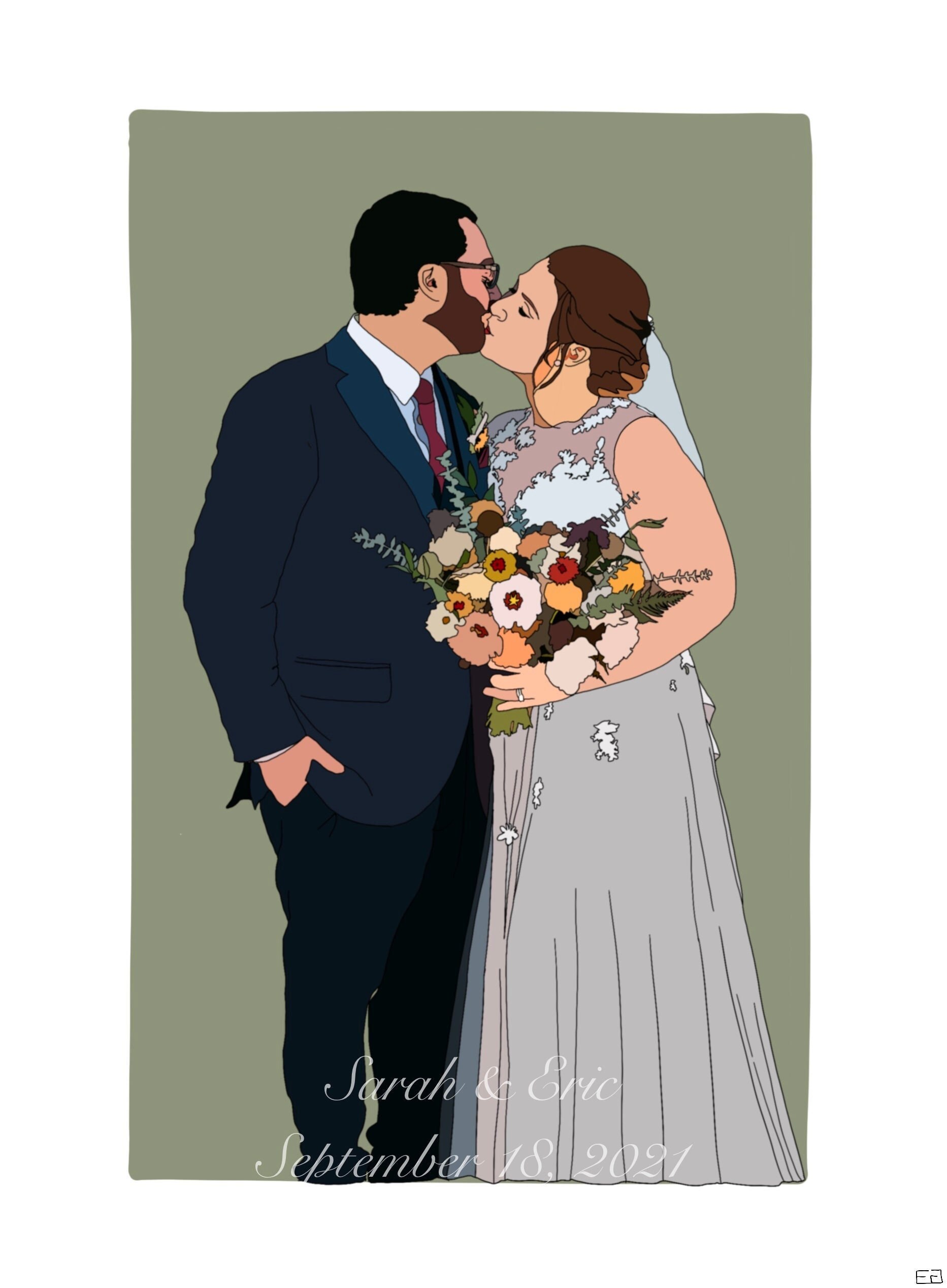 Digital Personalized Portraits - Etsy