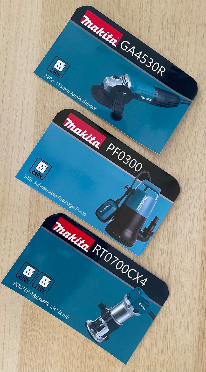 MAKITA Makpak Makpac Replica Case Labels - Etsy