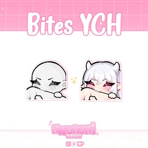 STATIC!! YCH Twitch Custom Emotes BITE Comission - Twitch Emotes ...