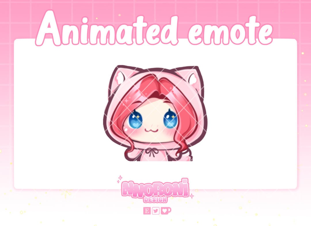 Wiggle Girl Emote Red Hair Blue Eyes - Twitch Emote | Animated Emote ...