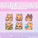 4 Set ANIMATED Red Cat Twitch Emotes / Twitch Emotes/ Kawaii Emotes ...