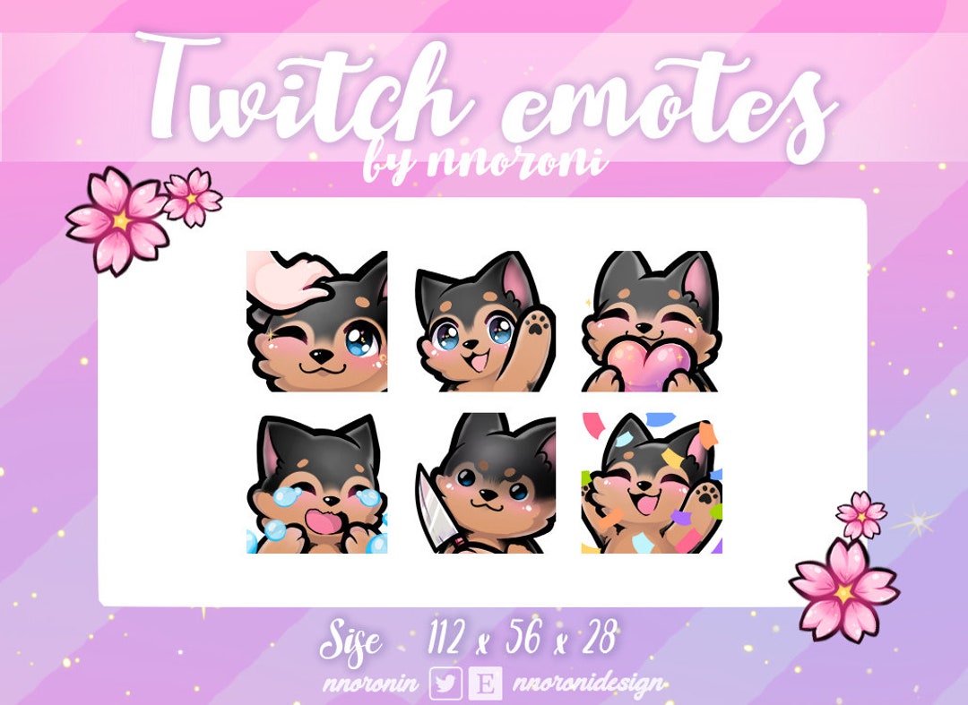 1 Set German Shepherd Dog - Twitch Emotes / Sub Badges / German ...