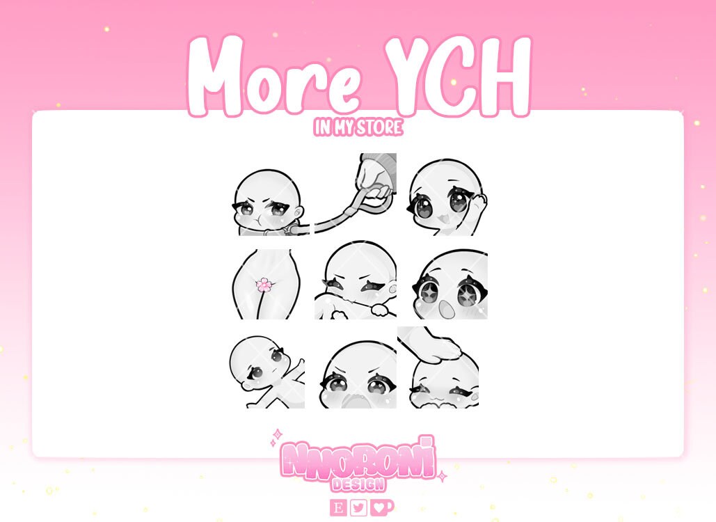 ANIMATED YCH Twitch Custom Emotes BITE Comission Twitch - Etsy