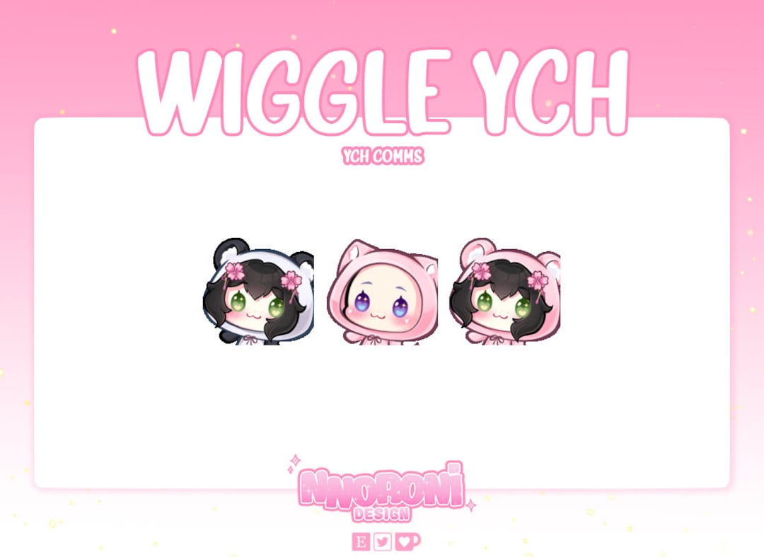 ANIMATED!! YCH Twitch Custom Emotes WIGGLE Comission - Twitch Emotes ...