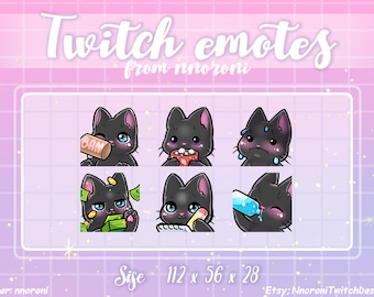 ANIMATED Cat Head Pat Emote for Twitch and Discord Cat Emote - Etsy