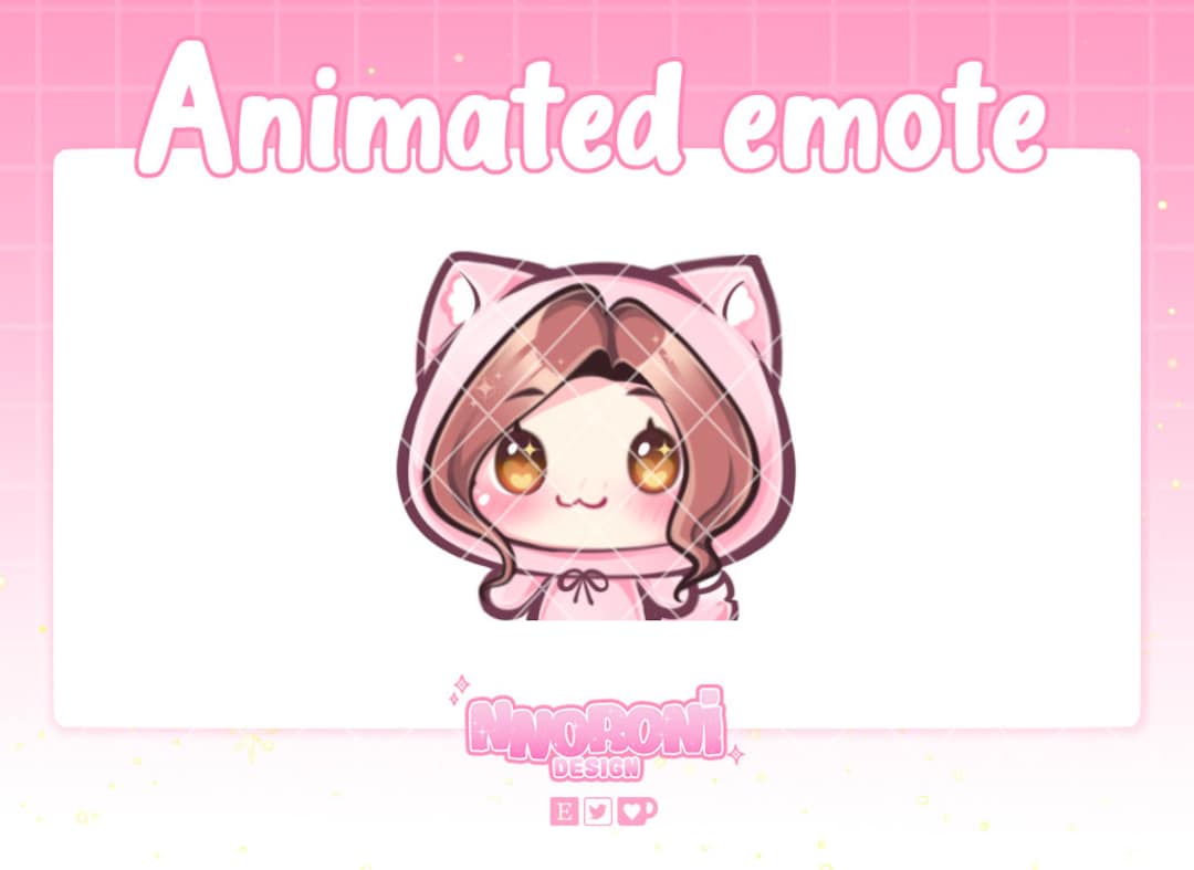Wiggle Girl Emote Brown Hair Brown Eyes - Twitch Emote | Animated Emote ...