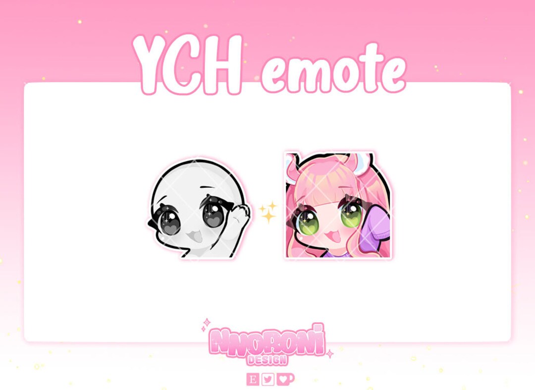 YCH Twitch Custom Emotes Hi / Wawe Comission - Twitch Emotes / Twitch ...