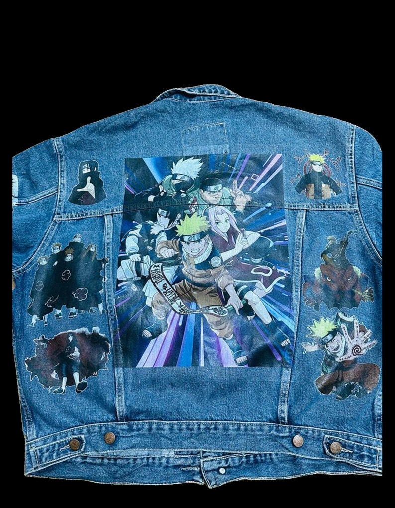 Animated Cartoon CUSTOMISED Vintage 80's 90's Trucker Denim Jeans ...