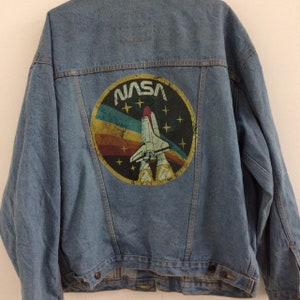 Nasa Customised Vintage 80's 90's Trucker Denim Jeans - Etsy Canada