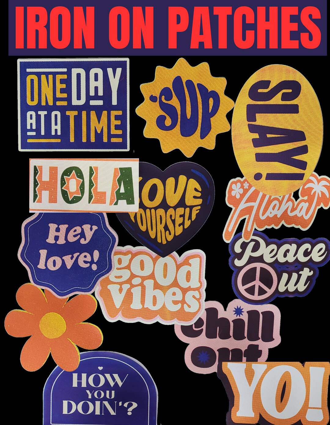 Iron-on Patches, Stickers, and Decals for Various Applications With ...