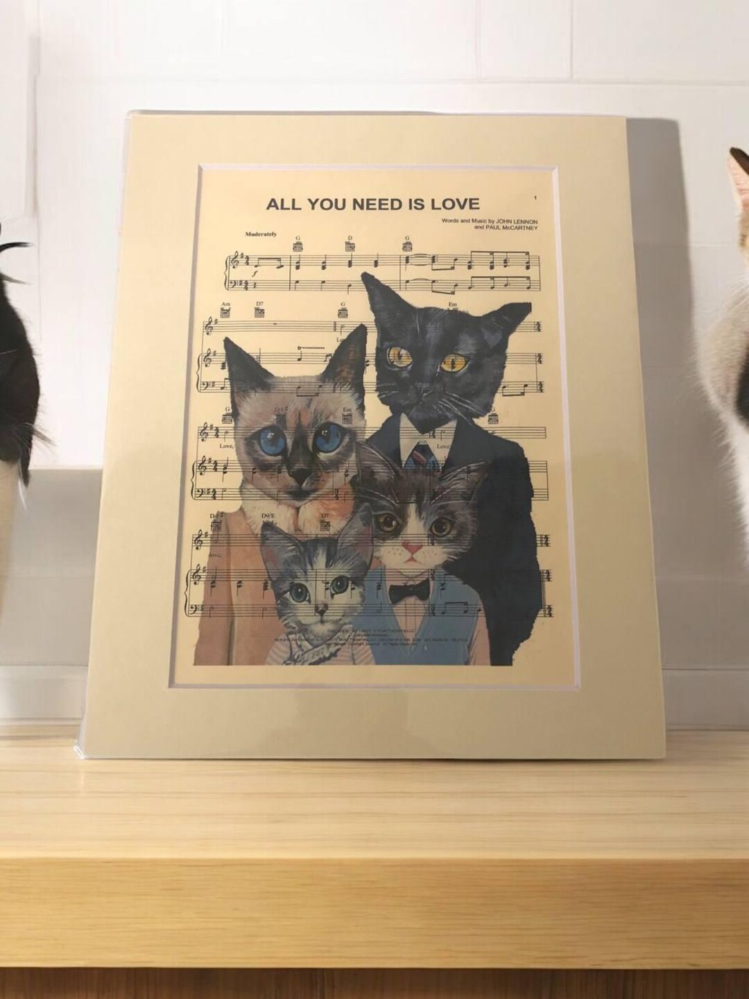 Decorative Animal Posters Hardboard Poster Featuring Cat - Etsy