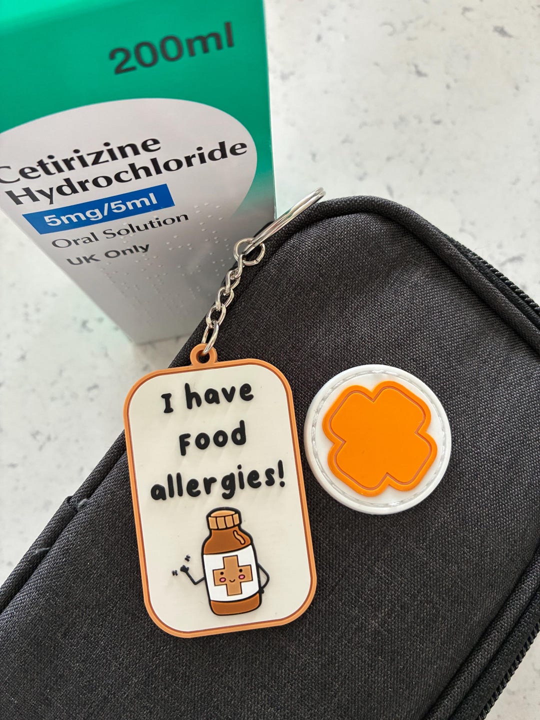 Food Allergy Alert PVC Keyring: Medical Alert Tag (I Have Food ...
