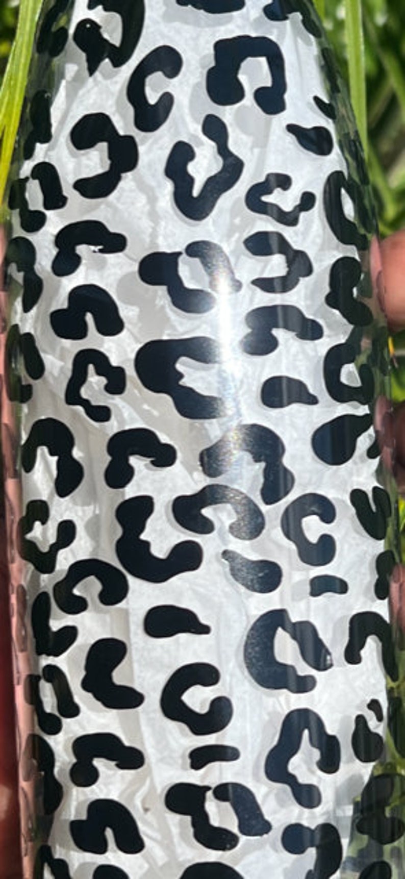 Cheetah Print Water Bottle Customized Water Bottle Clear Water Bottle ...