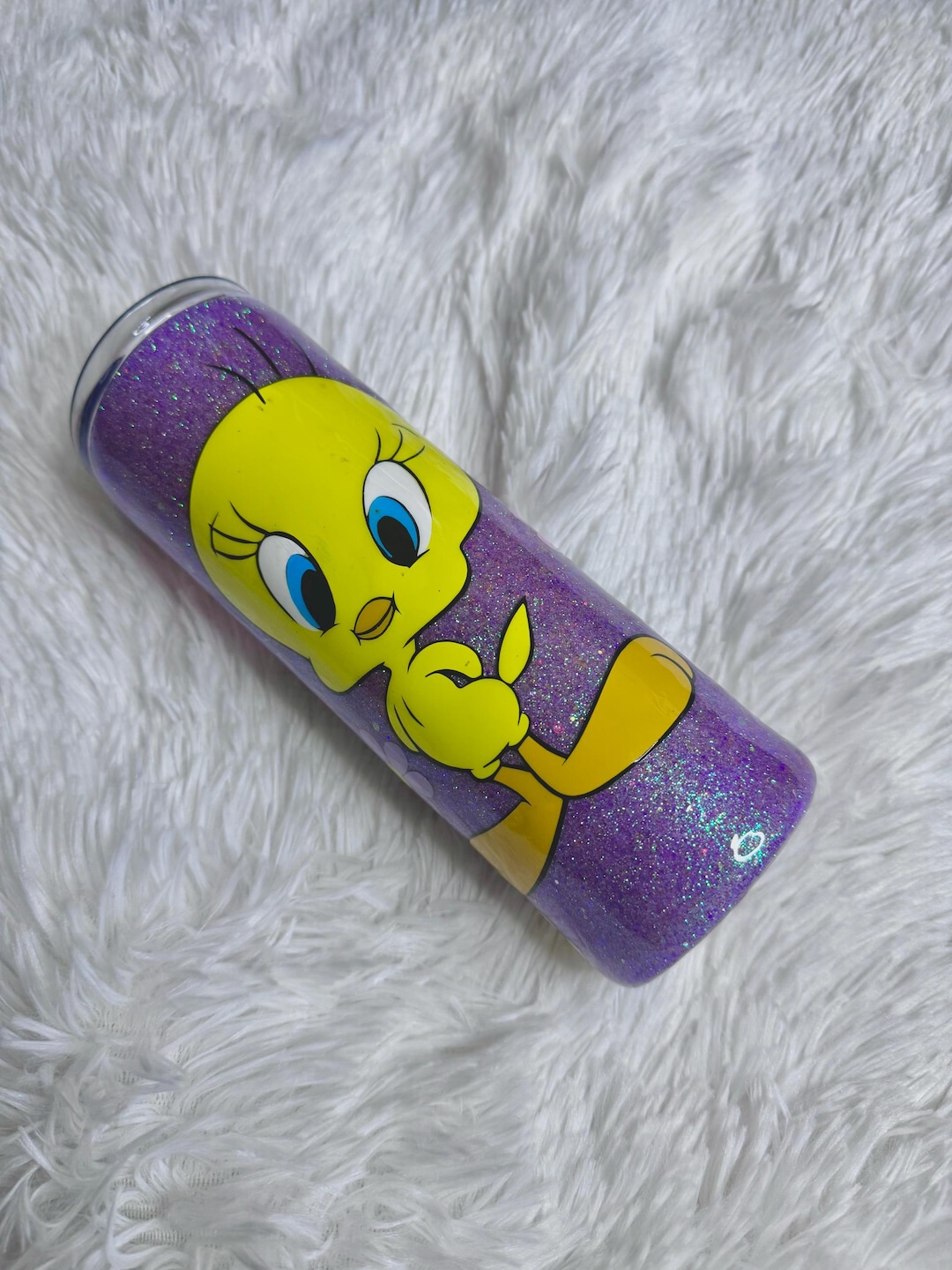20oz Tweety Bird Tumbler| Glitter Tumbler| Stainless Steel Tumbler ...