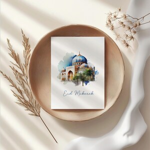 Printable Eid Mubarak Cards | Digital Eid Cards | Beautiful Digital Eid ...