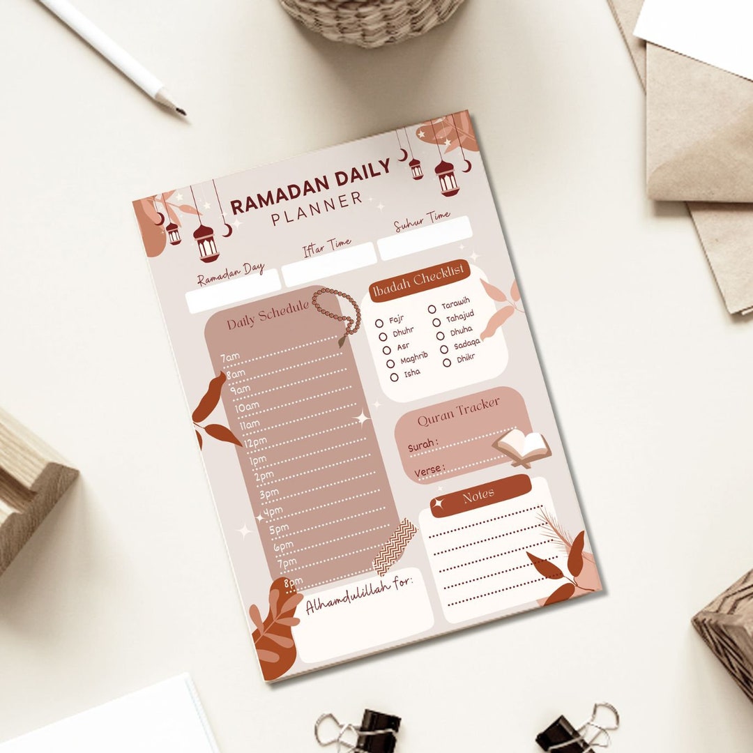 RAMADAN 2025 Planner | Ramadan Tracker | Ramadan Daily Tracker Planner ...