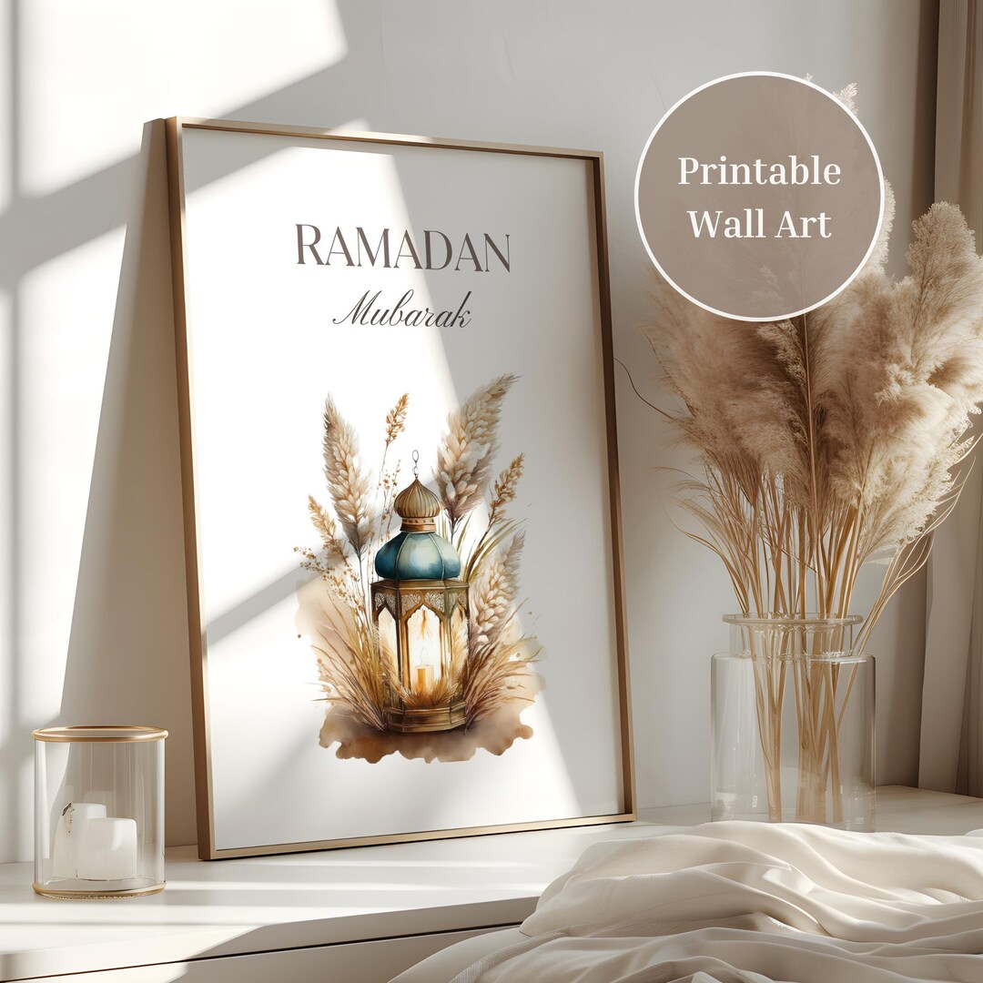 PRINTABLE RAMADAN ART | Ramadan Mubarak Wall Art | Ramadan Decor Print ...