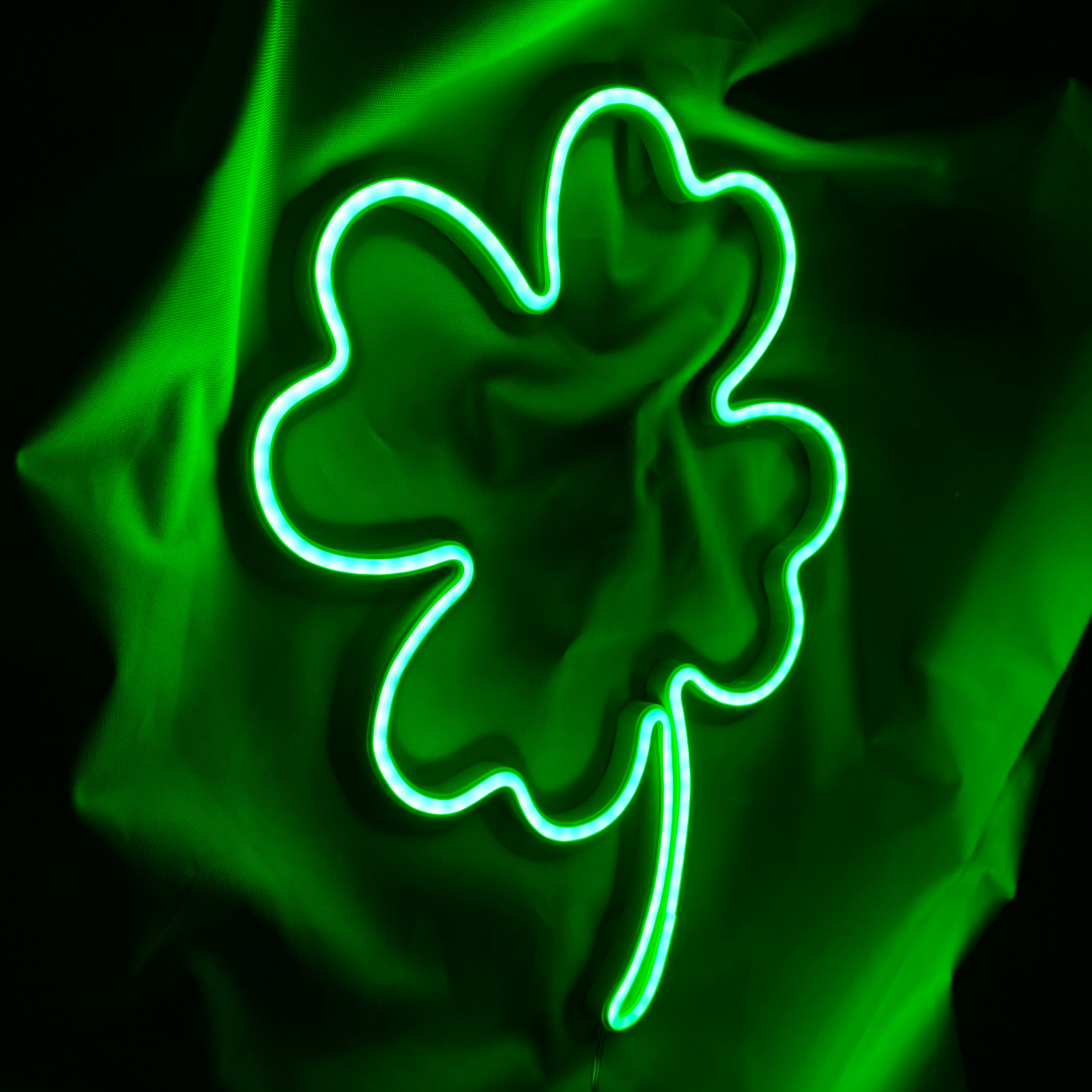 Neon LED Clover Lucky Neon Light Green Neon Light Wall - Etsy