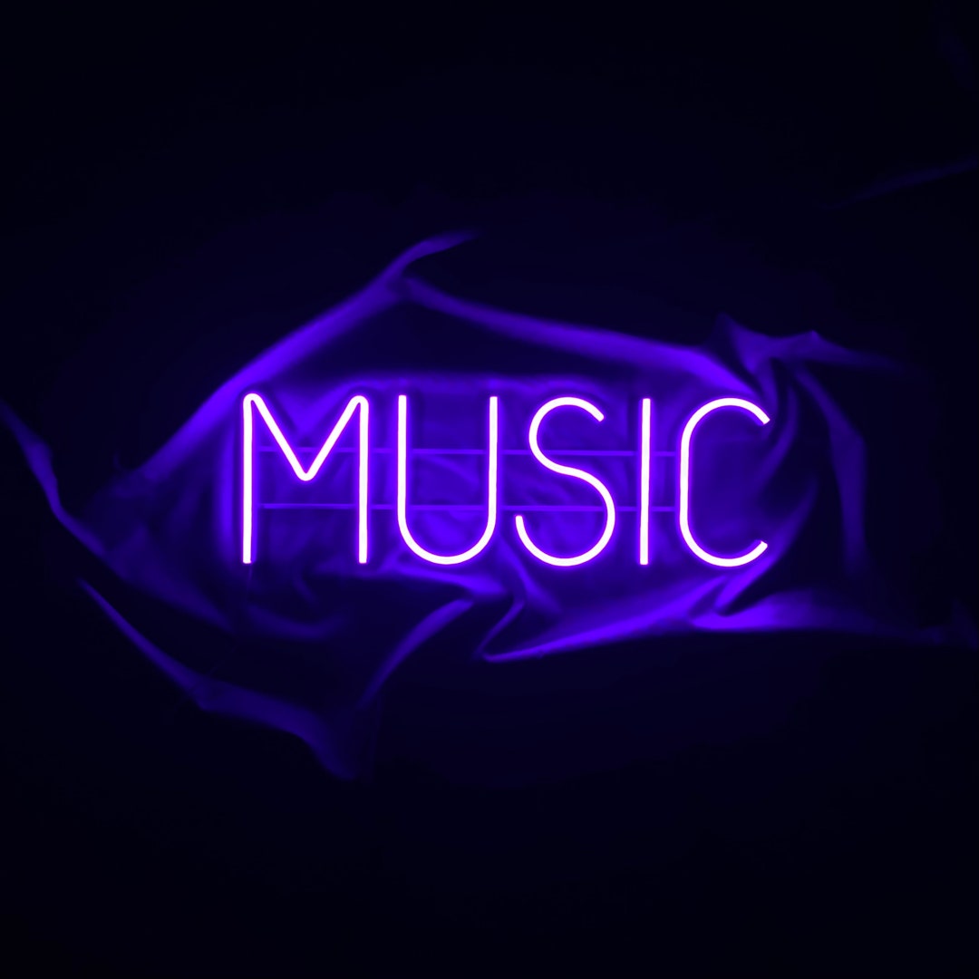 Music Neon Sign | Neon Led Sign Music | Girl's Room Decor | Wall Decor ...