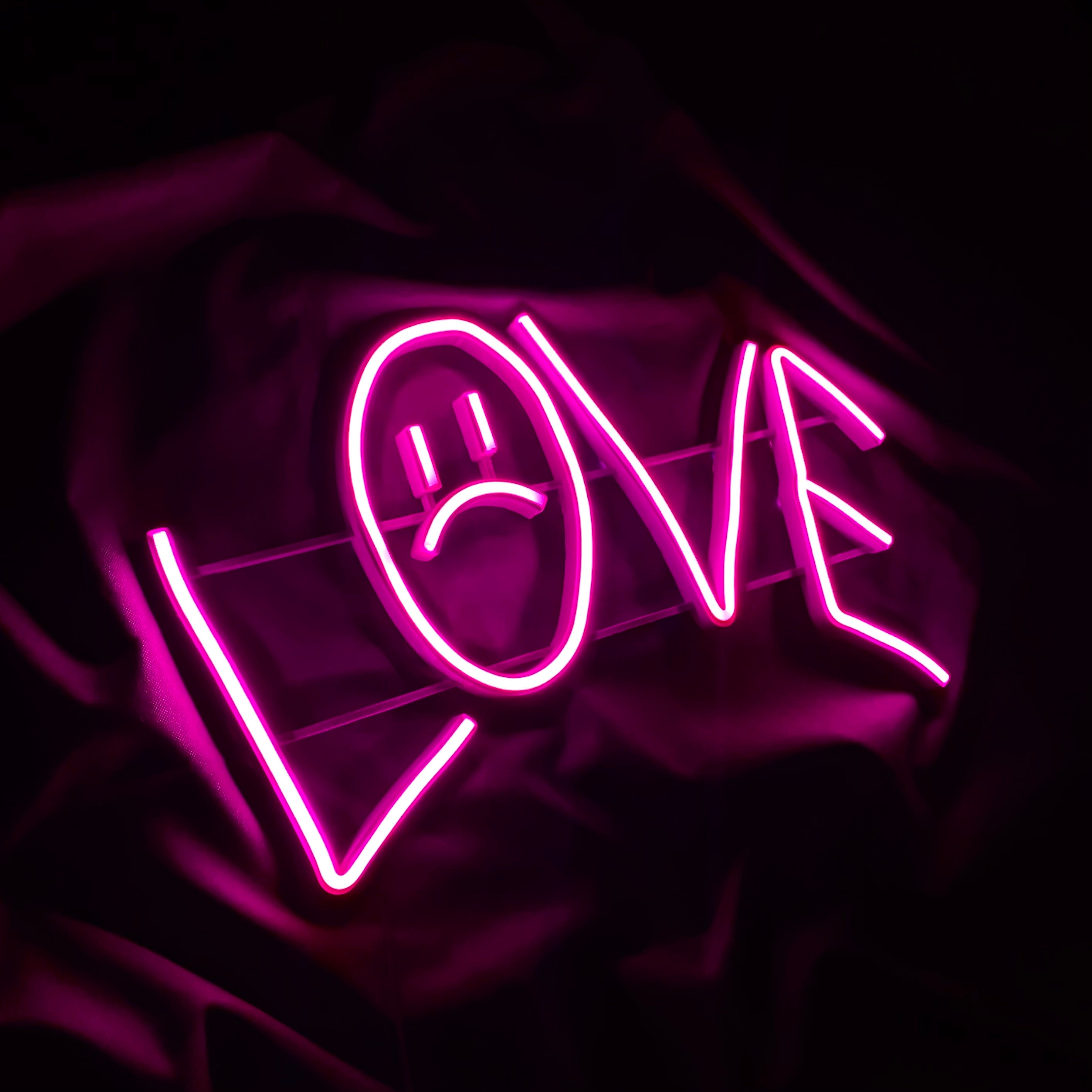 Love Neon Sign Lil Peep Lil Peep Neon Sign Sad Love Sign Etsy