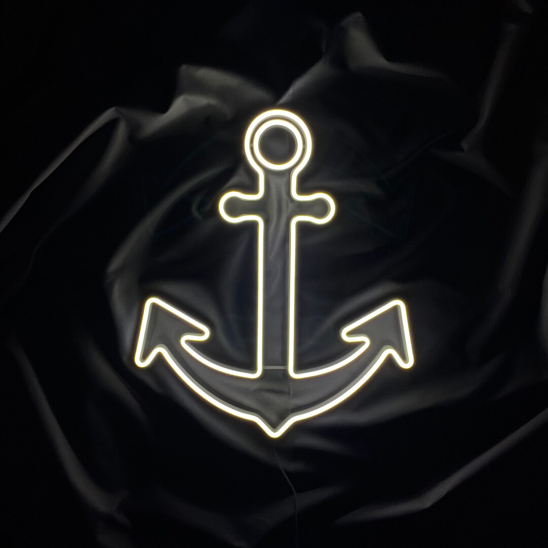 Neon LED Anchor Gift for Sailor Neon Sign Anchor Neon Sailor Neon LED ...